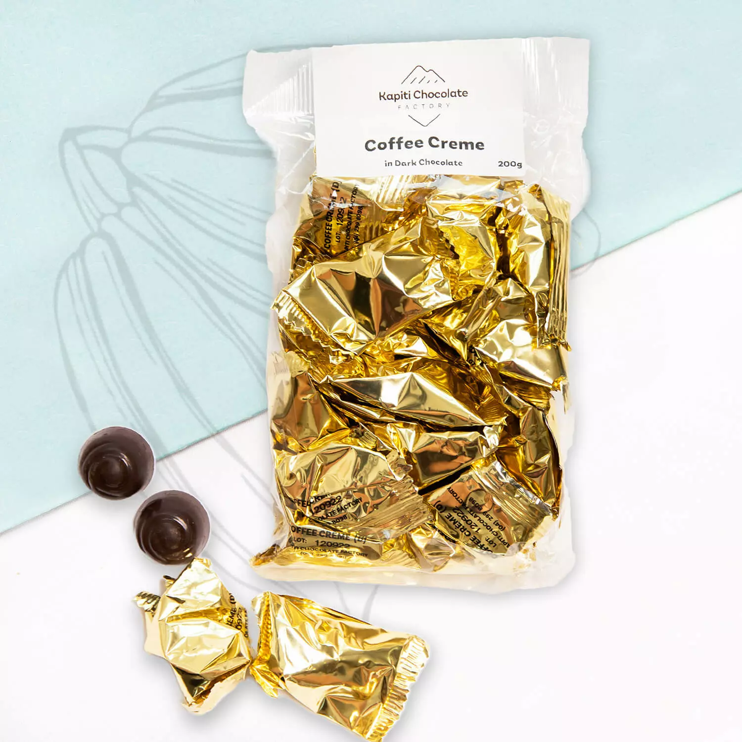 Coffee Creme in Dark Chocolate 20 pc - Kapiti Chocolate Factory